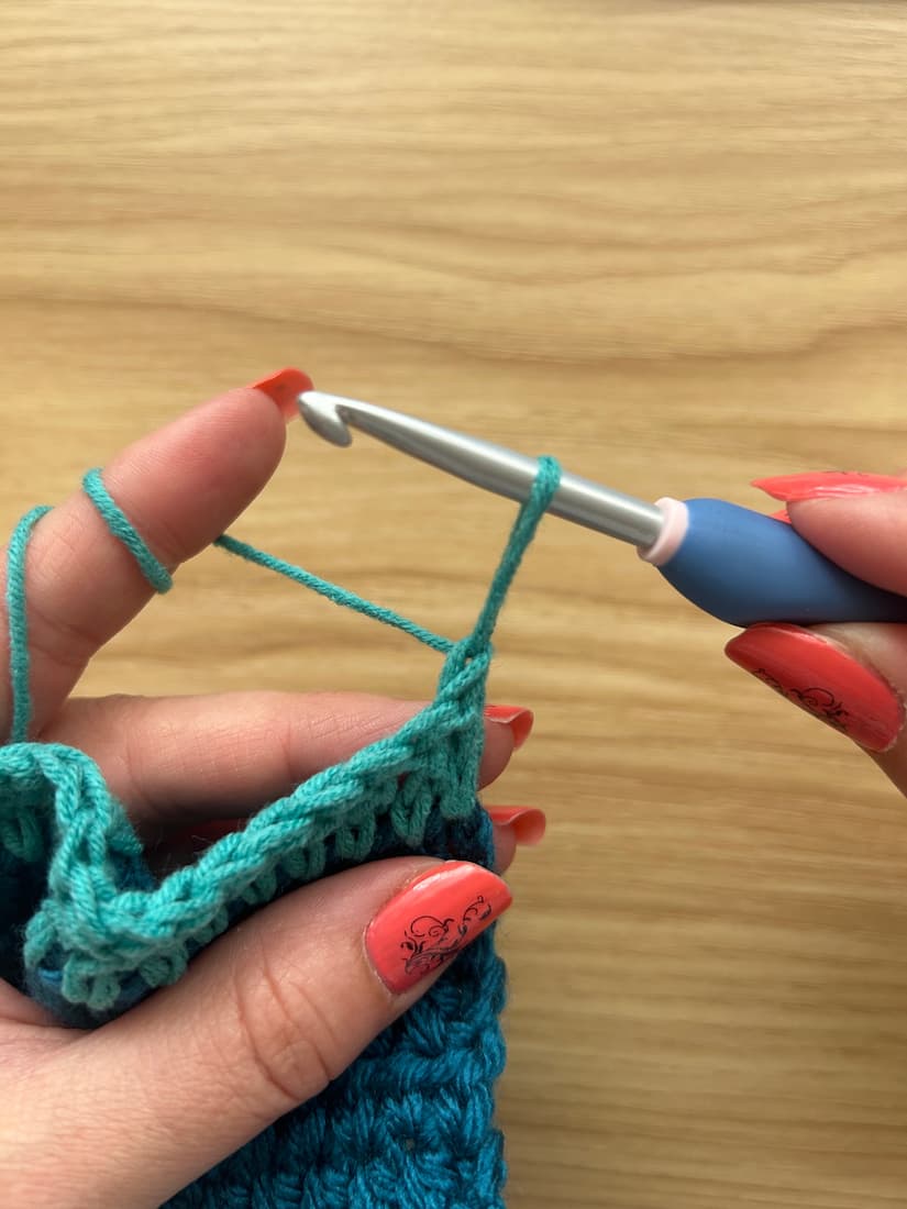 Standing Double Crochet Tutorial For Super Neat Crochet Edges - Blue ...