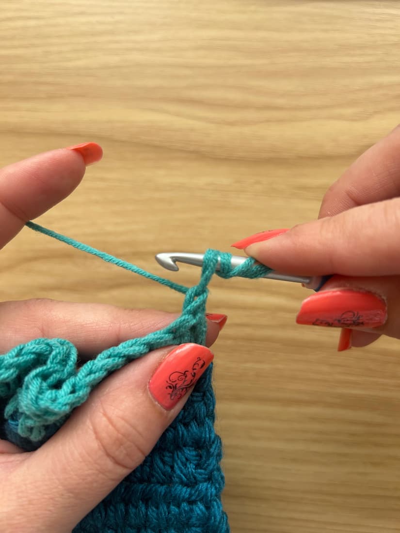 Standing Double Crochet Tutorial For Super Neat Crochet Edges - Blue ...