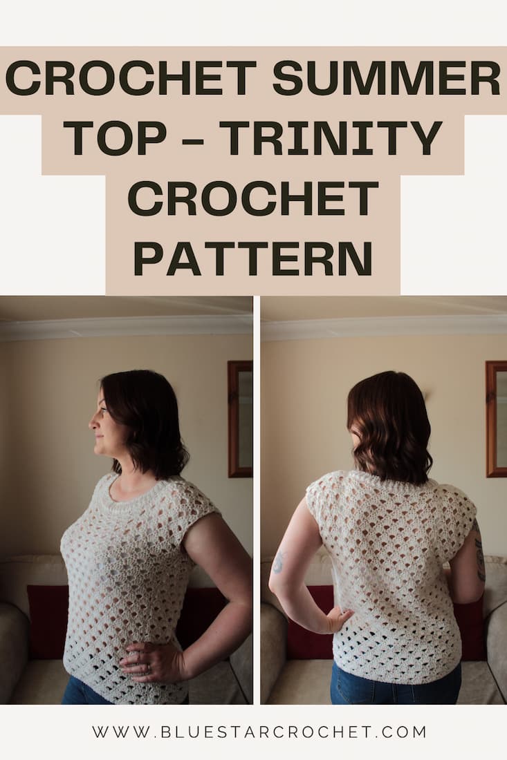 Beautiful Crochet Summer Top - Free Pattern For All Sizes - Blue Star ...