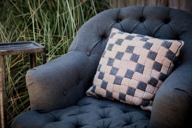 10 Stunning Tunisian Crochet Pillow Patterns - Blue Star Crochet