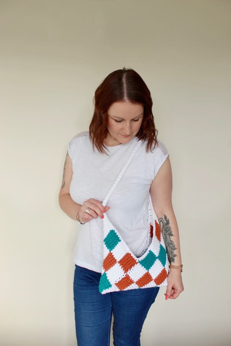 FREE Tunisian Entrelac Bag - Beautiful Livvy Bag - Blue Star Crochet