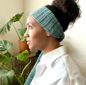 35 Free Crochet Head Scarf & Bandana Pattern Ideas - Blue Star Crochet