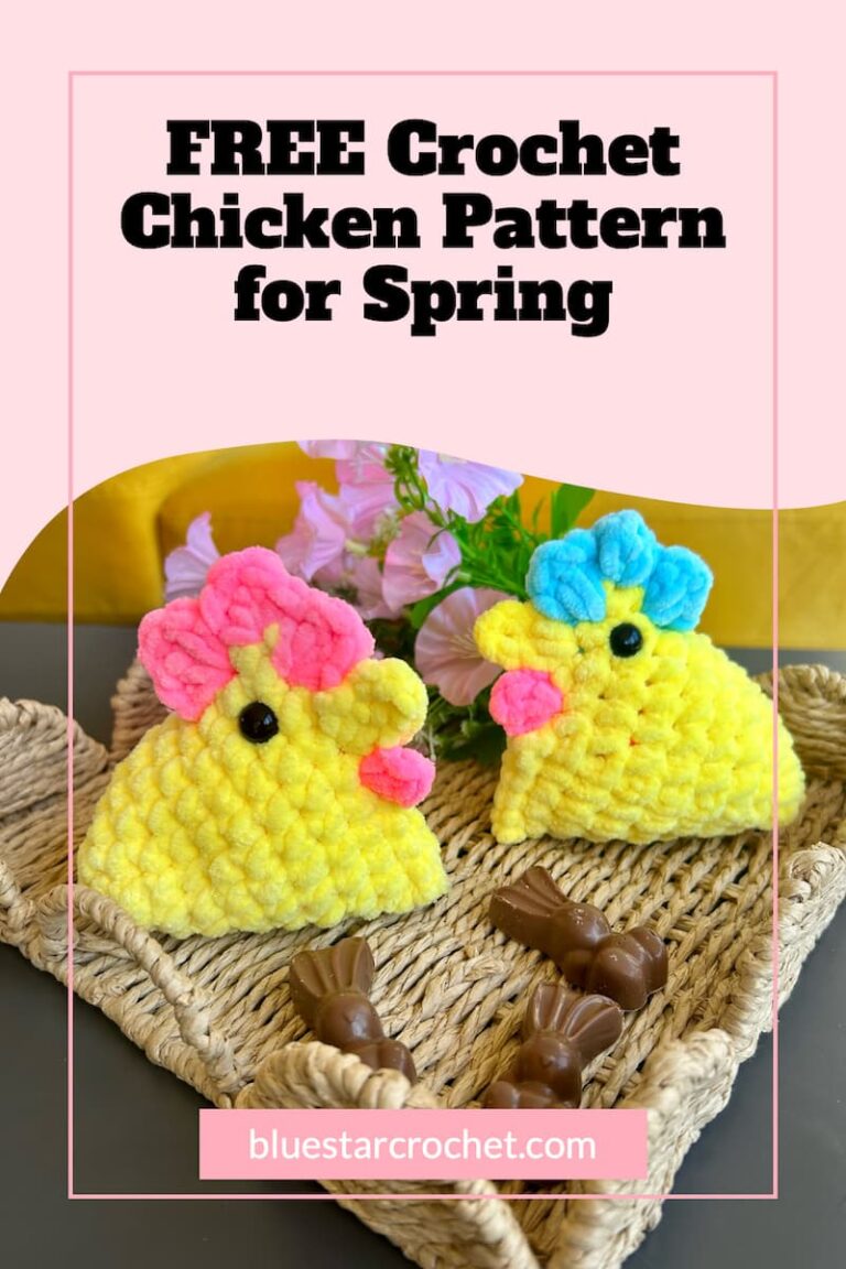 Free Chunky Easter Crochet Chicken Pattern - Blue Star Crochet